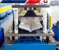 China Roof Valley Flashing Roll Forming Machine , Roof Ridge Cap Roll Forming Line for sale