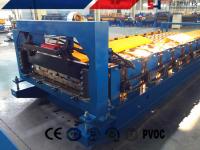 China Safe Cold Roll Forming Machine Blue For Pre Cutting Metal Sheets for sale