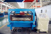 China Safe Cold Roll Forming Machine Blue For Pre Cutting Metal Sheets for sale