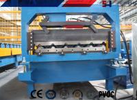 China Steel Ribbed Roofing Roll Forming Machine , Glazed Tile Roll Forming Machine for sale