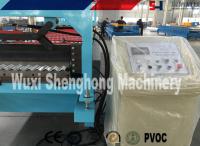 China Colored Glaze Steel Roof Roll Forming Machine 13 Rows 15 m / min for sale