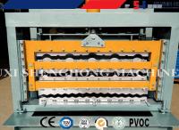 China Automatic three layers roof sheet color corrugated roof tile roll forming machine for sale