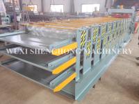 China metal roofing sheet wall panel three layer roll forming machine for sale