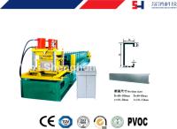 China Automatic Cutting C Purlin Roll Forming Machine With Non - Stop Shearing Device for sale