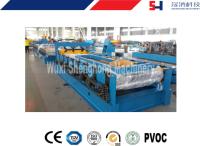 China Hydraulic Decoiler Standing Seam Roof Sheet Roll Forming Machine 30 M / Min for sale