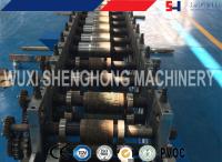 China Safety Door Frame Cold Roll Forming Machine With Pre - Cutting / Auto Feeding System for sale