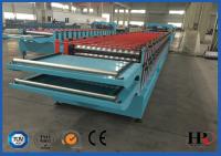 China Double Layer Colored Steel Roof Roll Forming Machine With Uncoiling SGS Approved for sale