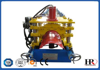 China ISO Hydraulic Roof Ridge Cap Roll Forming Machine with Industrial GCr15 Roller for sale