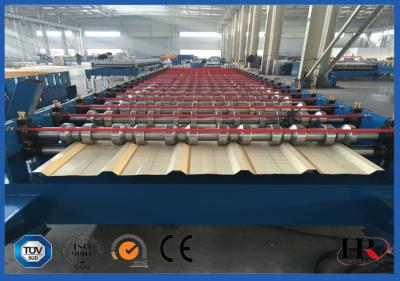 China PLC Control Roof Roll Forming Machine , Metal Roof Panel Roll Former Machine for sale