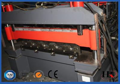 China GI Steel Metal Deck Roll Forming Machine With Movable Control Box for sale