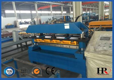 China Pre-cutting Sheet Metal Cold Roll Forming Machine With Gear / Sprocket Driving for sale