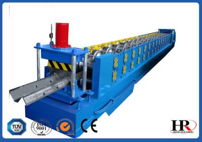 China Highway Guardrail Roll Forming Machine, W Beam Roll Forming Line Chain Transmission for sale
