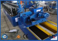 China Automatic Control Steel Door Frame Roll Forming Machine , High Speed for sale
