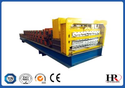 China three layer corrugated and ibr metal roof sheet cold roll forming machine for sale
