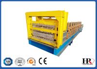 China Three Layer Roofing Panel Roll Forming Machine / Metal Tile Extrusion Line for sale