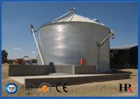 China 500/1000/10000 Ton Vertical Grain Silo Machine Hot Dip Galvanizing Coating For Storage for sale