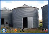 China 500/1000/10000 Ton Vertical Grain Silo Machine Hot Dip Galvanizing Coating For Storage for sale