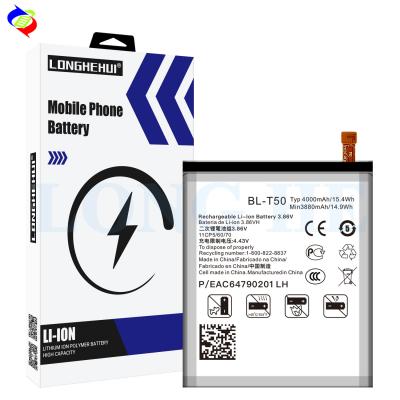 China BL-T50 100% original factory outlet mobile phone battery for LG Velvet 5G LM-G900 batteries for sale