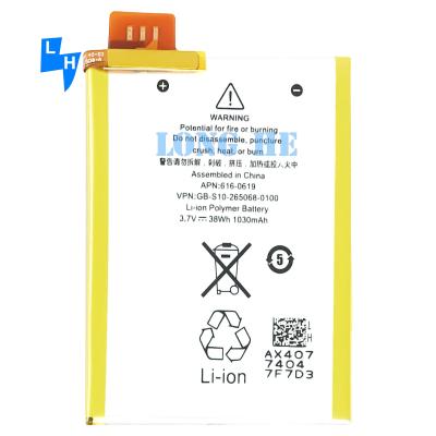 China Battery code GB-S10-265068-0100 A1421 1030mah 616-0619 Watch battery for iPod Touch 5 for sale