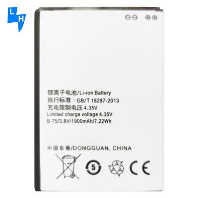 China B-75 Original Li-ion Polyer Rechargeable Battery for Y22 Y25 Y13 Y15 1613 Mobile Phones for sale
