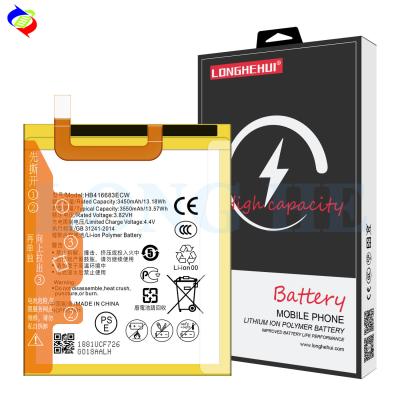 China Double IC Protection HB416683ECW Battery for Huawei Nexus 6P H1511 H1512 Mobile Phone for sale