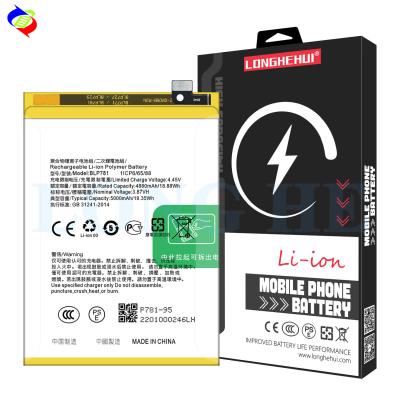 China High Capacity 5000mAh BLP781 CPH2059 A92 2020 Battery for OPPO A72 Mobile Phone Models for sale