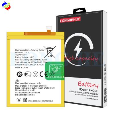 China 3500mAh KB8 BL-34CT Mobile Phone Battery for Tecno Spark 3 Pro Rechargeable Batteries for sale