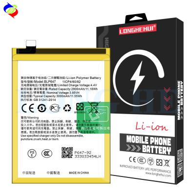 China Rechargeable Batteries 4.4V 3000mAh Li-Polymer BLP647 for OPPO A79 2017 Mobile Phones for sale