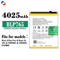 China Stock BLP765 4025mAh Battery for OPPO A91 Reno 3 Non Pro A91 F15 CPH2001 CPH2021 PCPM00 for sale