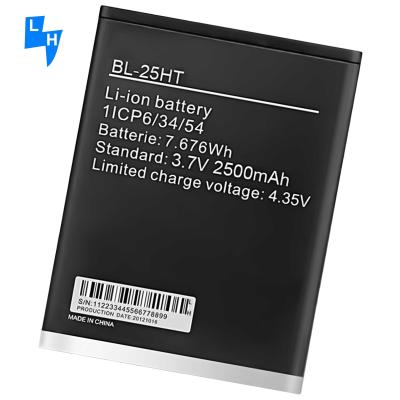 China Double IC Protection White BL-25HT 2500mAh Camon C7 Mobile Phone Battery for Tecno C7 for sale