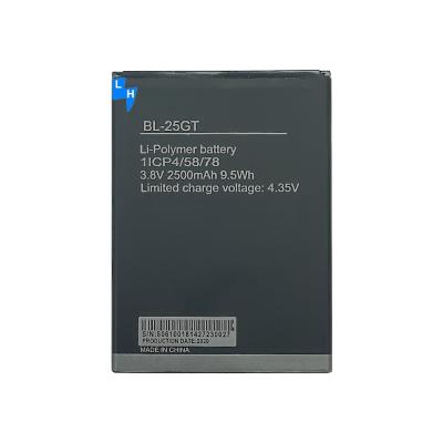 China BL-25GT Mobile Phone Battery Replacement for Tecno N9 N9S MOQ 3.8V 2500mAh for sale