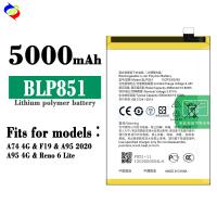 China Battery BLP851 for OPPO A74 4G F19 A95 2020 A95 4G Reno 6 Lite CPH2365 5000mAh Capacity for sale