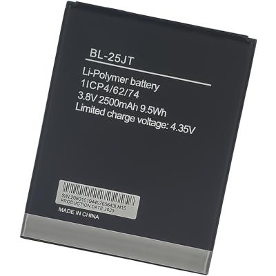 China RECHARGABLE BL-25JT WX3 battery 2500mAh Mobile phone Battery for Tecno WX3 RECHARGABLE for sale