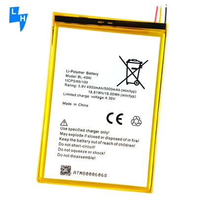 China Stock BL-49AI 4950mAh Mobile Phone Batteries for itel 1556 Battery for sale