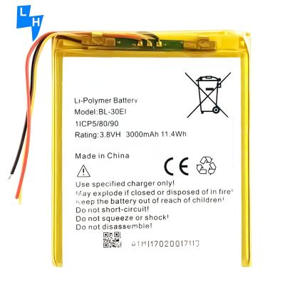 China 3000mAh Battery for itel 1701 1702 7C 7D P702 BL-30EI Mobile Phone Guaranteed Longevity for sale