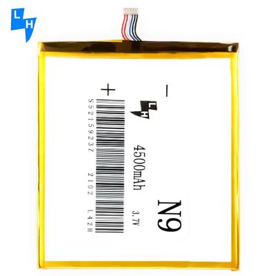 China High Capacity Yellow Polymer Lithium Battery BL-N9 for Tecno N9 Mobile Phone 4500mAh 3.7V for sale