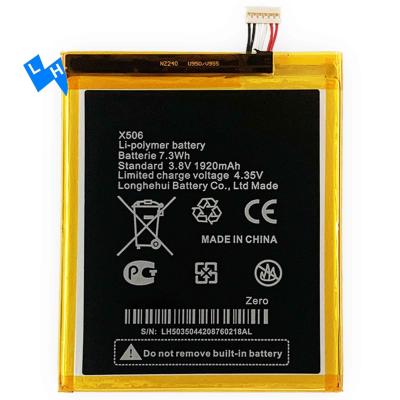 China RECHARGABLE 1920mAh X506 Mobile Phone Battery for Infinix Zero Rechargeable Batteries for sale
