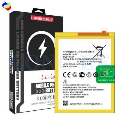 China BL-34BX li-ion phone battery for Infinix Smart 2 HD X609 3.8V 3500mAh in White design for sale