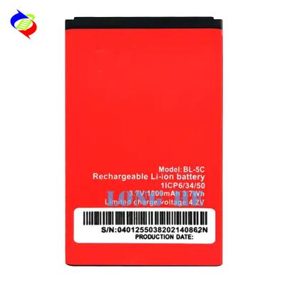 China BL-5C 1000mAh Battery with Dual IC Protection and Advanced Lithium Polymer Technology for sale