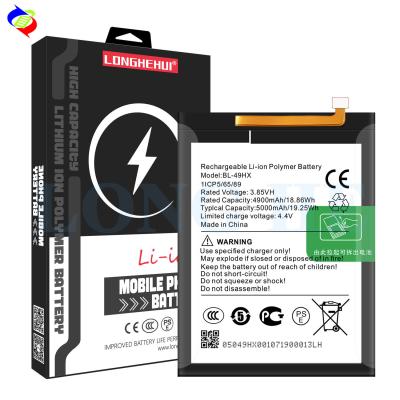 China BL-49HX 100% Original Lithium Polymer Battery for Infinix Hot 20 5G/X666 Mobile Phone for sale