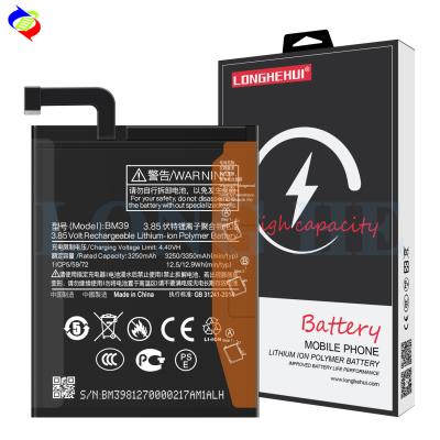 China Xiaomi Mi 6 Rechargeable Batteries BM39 3350mAh Original lithium-ion for Mobile Phone for sale