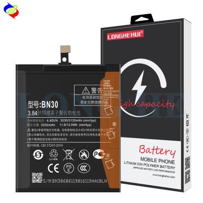 China 3120mAh BN30 Replacement Battery for Xiaomi Redmi 4A White Original Capacity Mobile Phone for sale