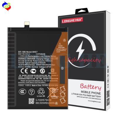 China Compatible For Xiaomi Li-ion Polymer Battery BN57 for MI Poco X3 6GB RAM 5160mAh 3.87V for sale