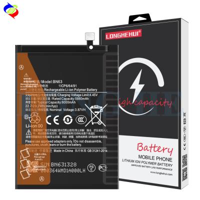 China ODM/OEM Li-polymer Batteries BN63 for Xiaomi RedMi 10 10 Prime 3.87V 6000mAh for sale