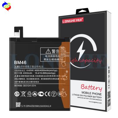 China 4000mAh BM46 Battery for Xiaomi Redmi Note3 Rechargeable and High Capacity Replacement for sale