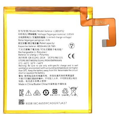 China RECHARGABLE 4850mAh Tab battery for Lenovo Smart Tab-M10 battery TB-X605 L18D1P32 Replacement Battery for sale
