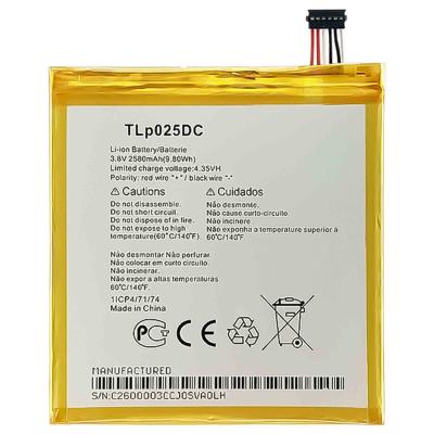 China Mobile Battery TLP025DC For alcatel OneTouch pixi 4 6.0 OT8050D Original Rechargeable for sale