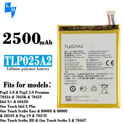 China 500PCS MOQ TLP025A2 POP C9 Scribe 8000D 8000E Scribe X 5054W Alcatel Fierce XL Battery for sale