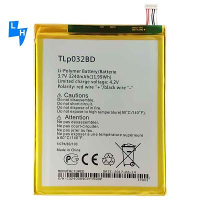 China 3240mAh TLP032BD POP7 P310A OT9006W Pixi 8 Battery for Alcatel OneTouch POP-7 LTE for sale