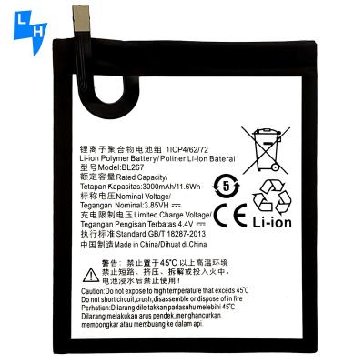 China OEM 500PCS Double IC Protection 3000mAh Lithium Battery for Lenovo K6 BL267 for sale